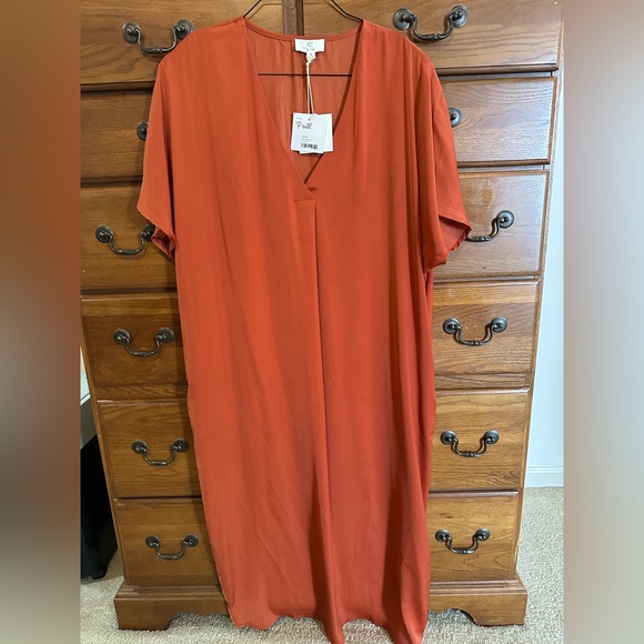 p cill | Dresses | Nwt Rust Dress | Poshmark